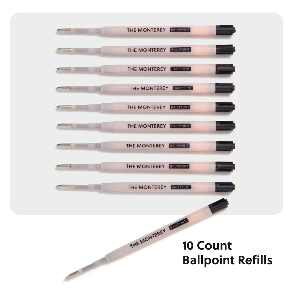 U Brands | Written Revival The Monterey Ballpoint Ink Refills, 10 CT ...