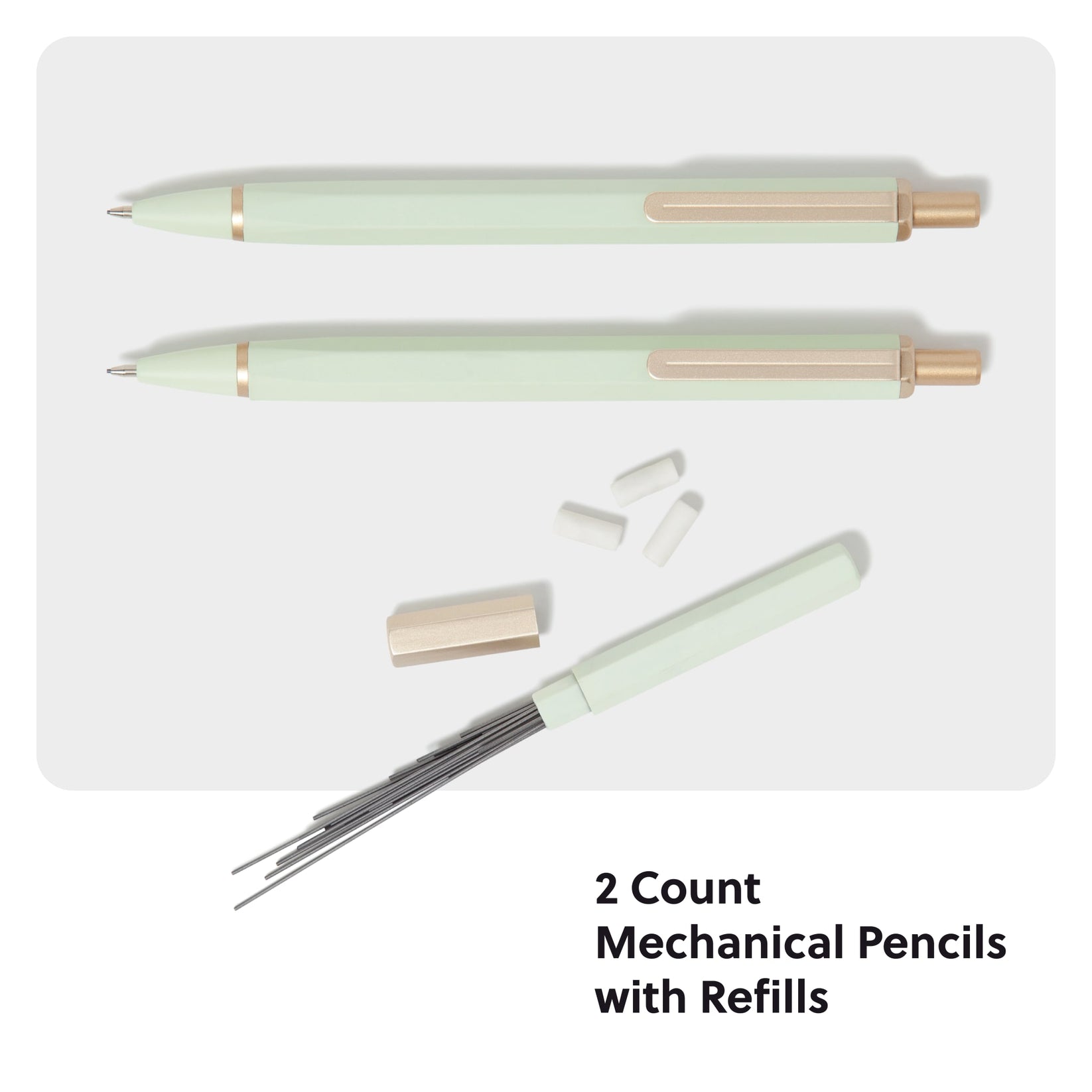 U Brands | Mint Maven Mechanical Pencils + Refills, 2 CT | 7172U04-24 ...